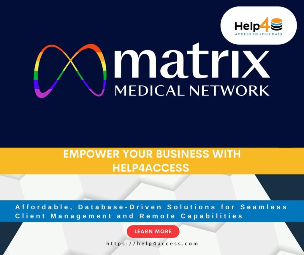 ms access database development matrix medical | Help4Access